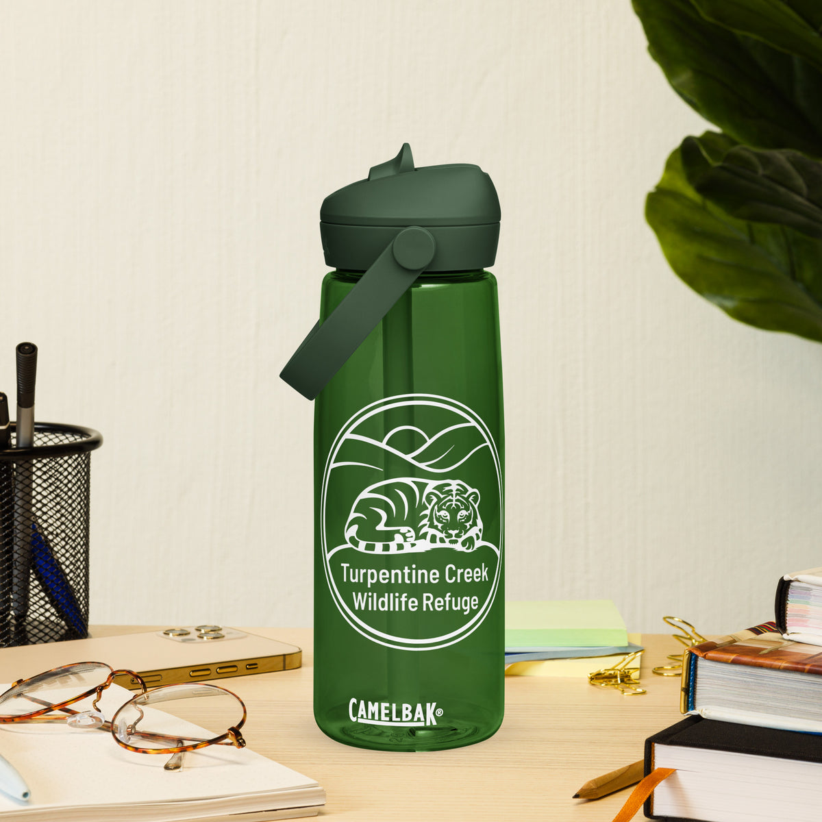 Bold New Logo Water Bottle – Turpentine Creek Wildlife Refuge