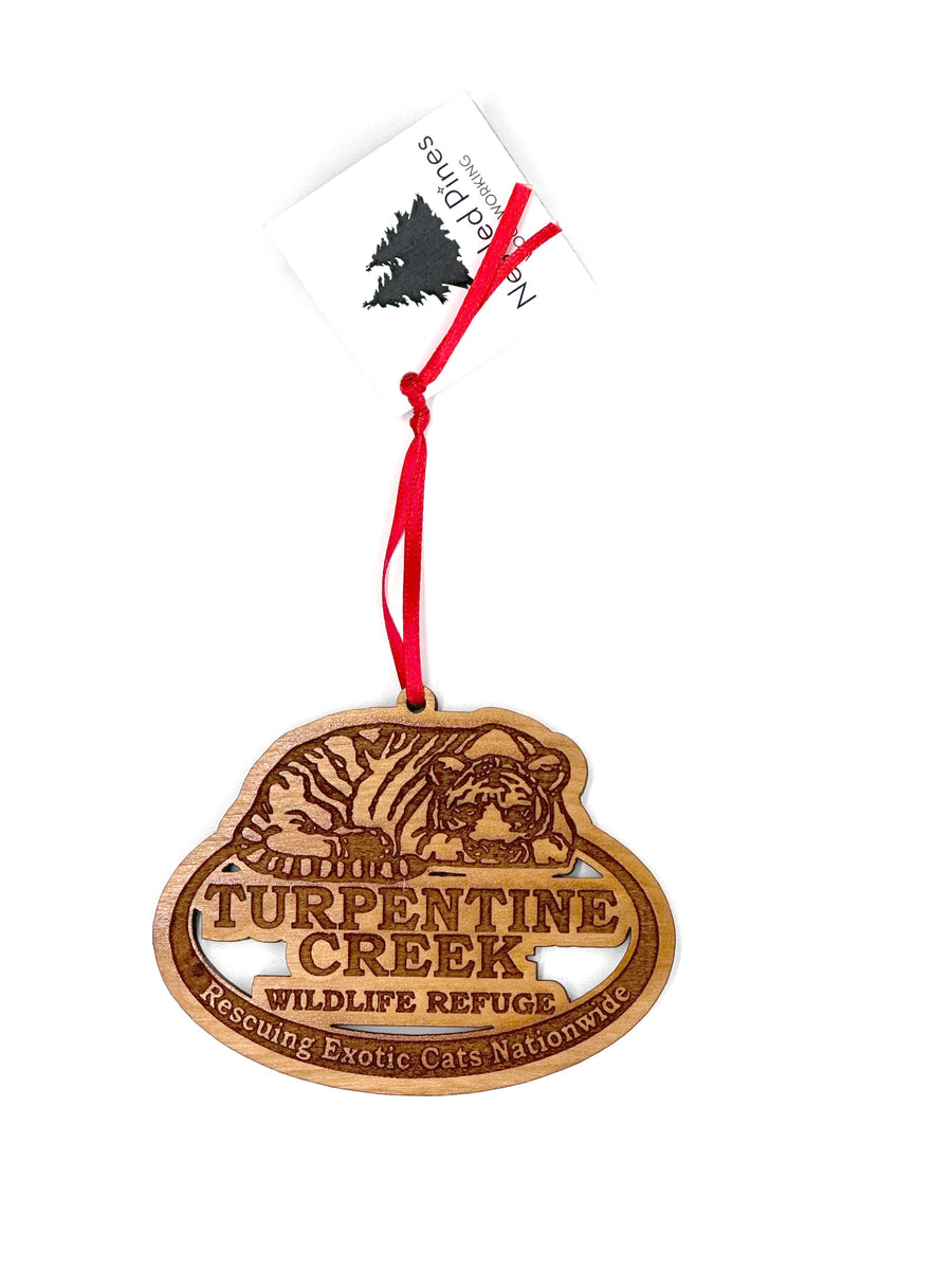 Wooden Laser-Cut Logo Ornament – Turpentine Creek Wildlife Refuge